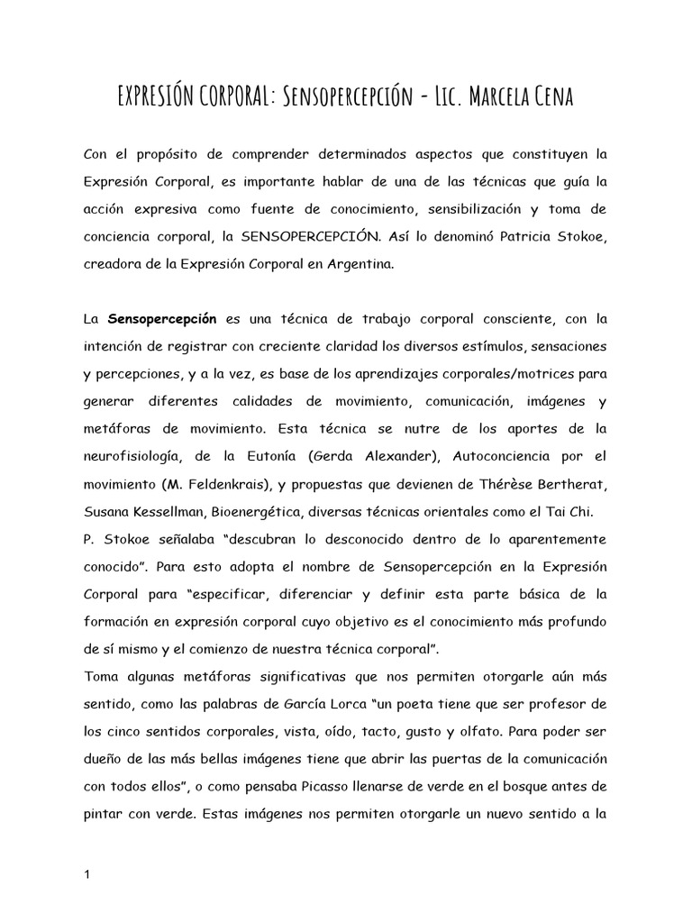 Sensopercepción | PDF