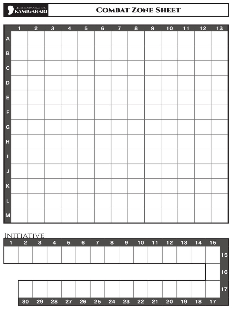 Combat Zone Sheet | PDF