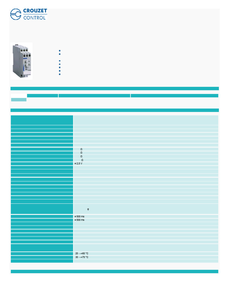Control-Relays-Motor-Control-Etm-Etm2-Etm22-Motor-Thermal-Protection-Etm2-Part Number-84874024 | PDF