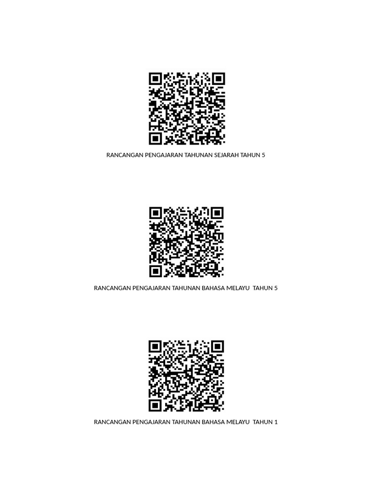 QR Code RPT Tahun 2024 2024 | PDF