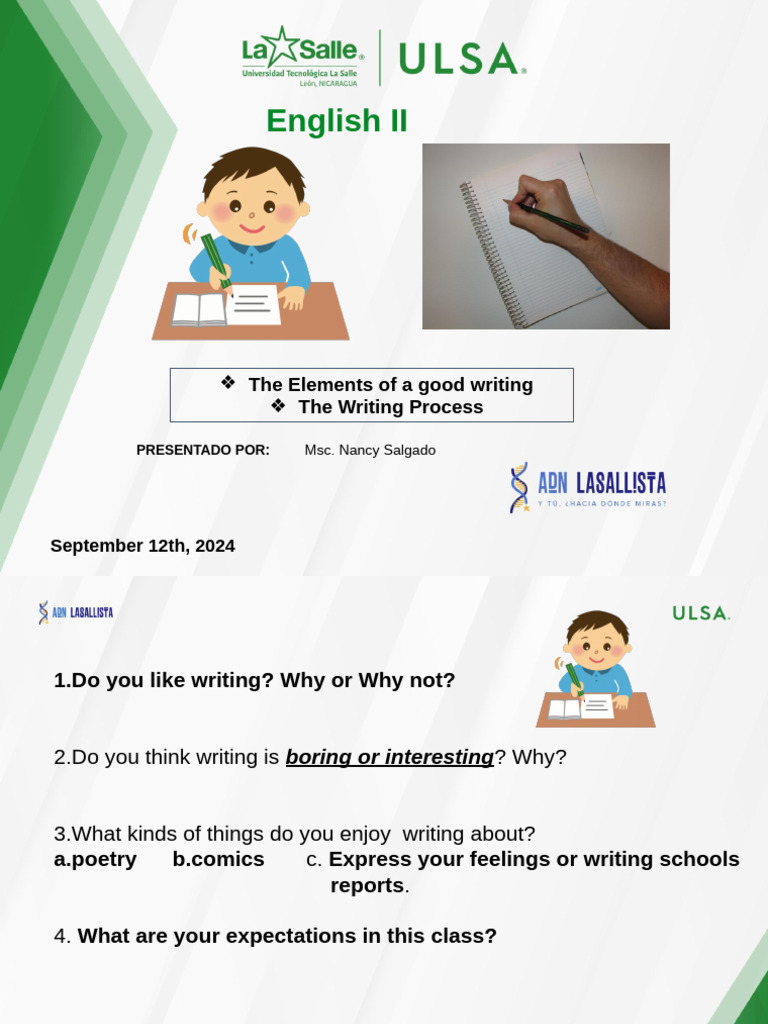 Unit I - Elements of Good Writing-Prewriting Techniques | PDF