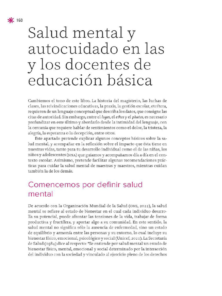 Salud Mental y Autocuidado RSD 3 | PDF