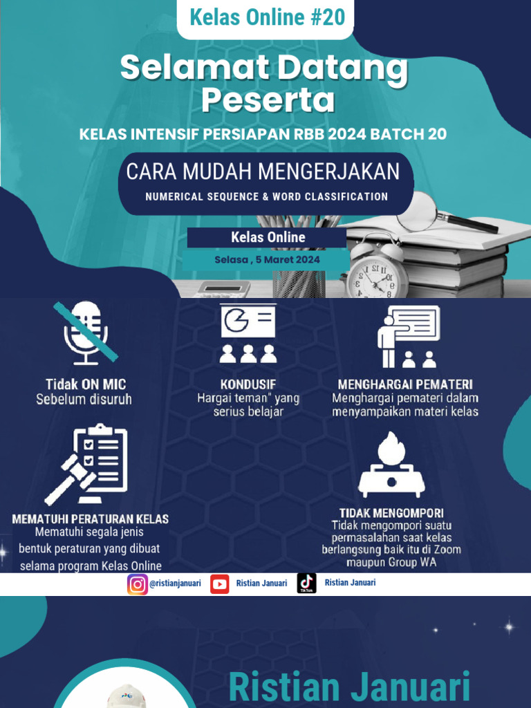 Materi 3. Numerical Sequence & Word Classification | PDF