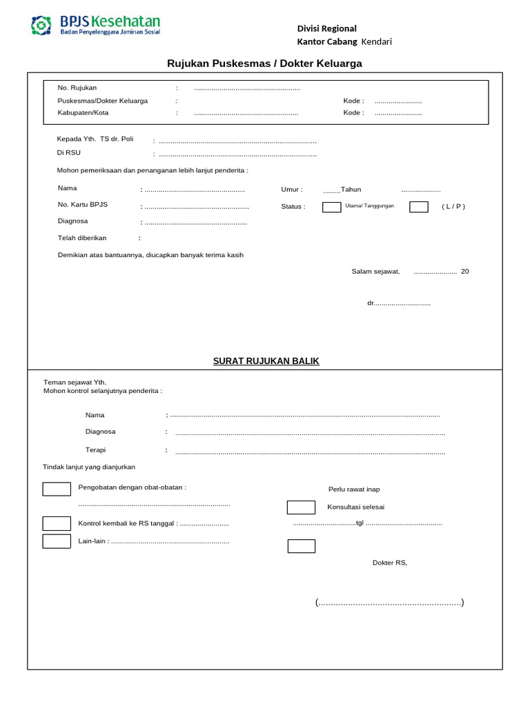 EP 2 BLANGKO-RUJUKAN-bpjs BARU | PDF