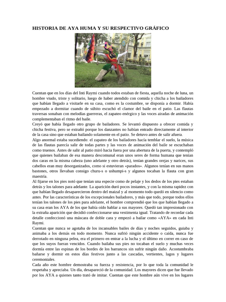 Historia de Aya Huma y Su Respectivo%2 | PDF