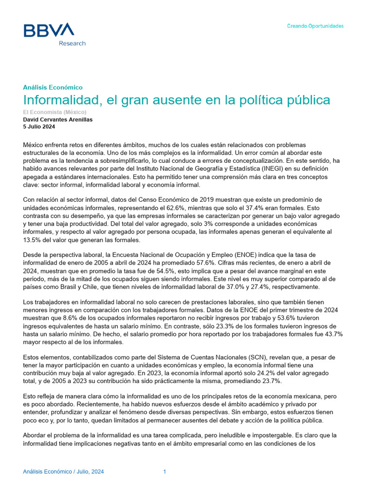 ArtPrensa David Cervantes Jul24 | PDF | Salario | Ciencias sociales