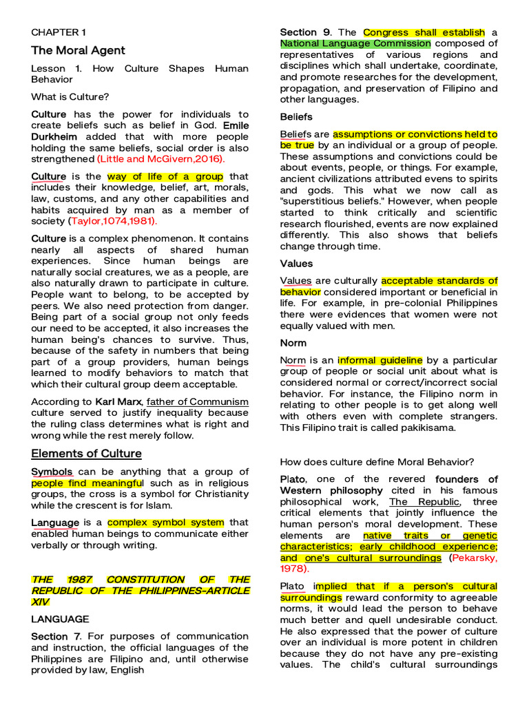 Ethics Chap1 Conclusion | PDF