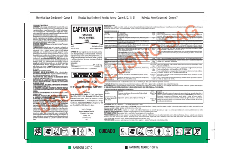 Captan 80 WP 23-06-2020 | PDF