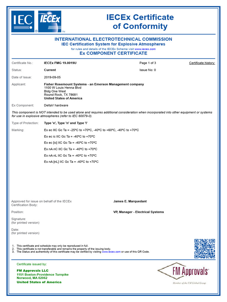 IECEx FMG 19.0019U 000 | PDF