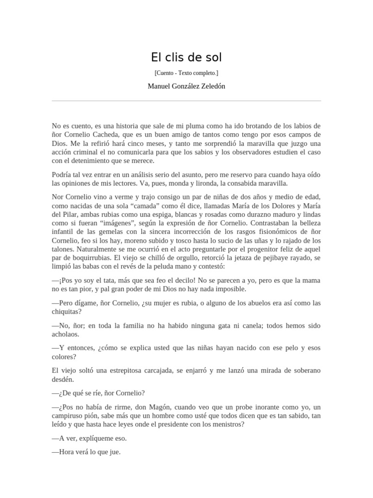 El Clis de Sol | PDF