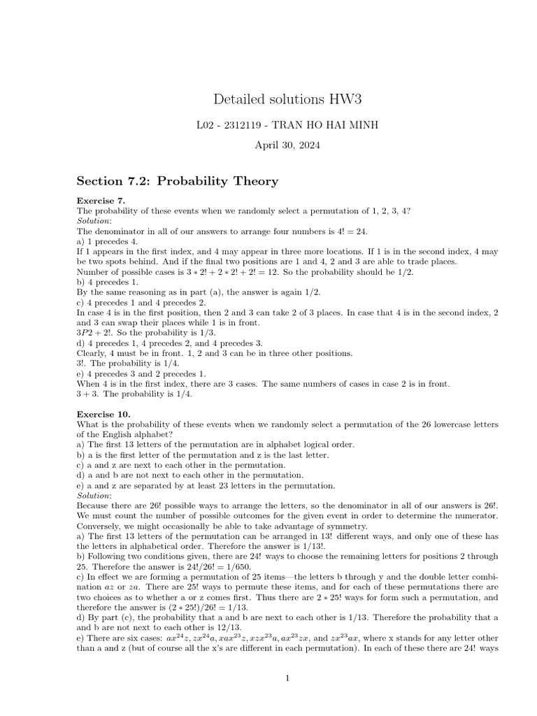 Co1007 HW3 L02 2312119 Tran Ho Hai Minh | PDF