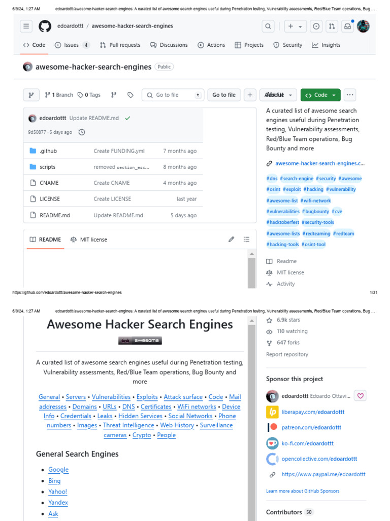 Hacker Search Engines | PDF