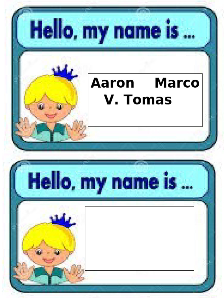 name tag | PDF