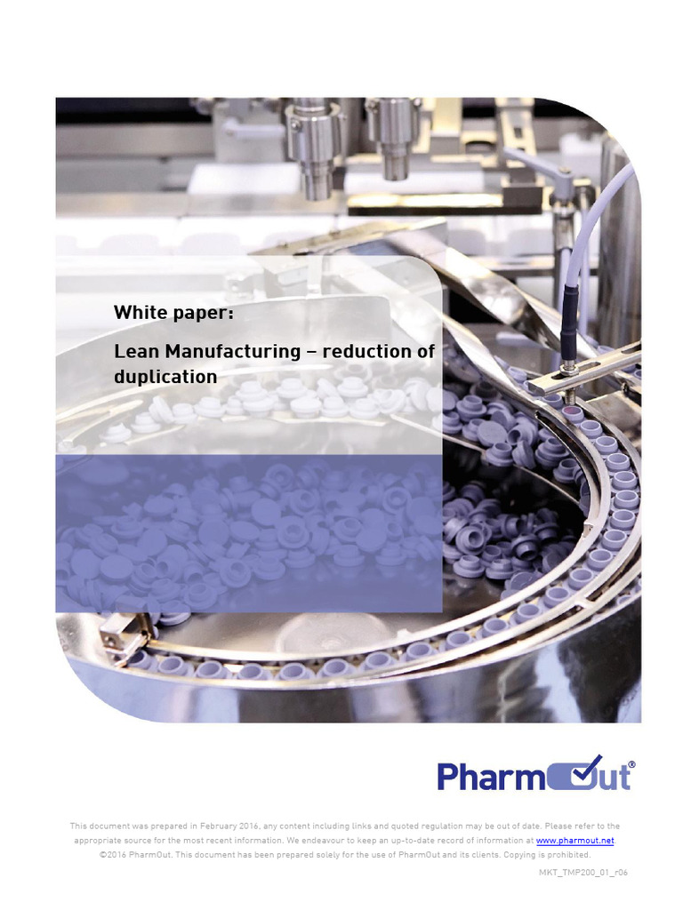 white-paper-lean-pharma-manufacturing | PDF