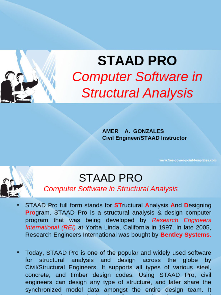 Introduction To STAAD | PDF