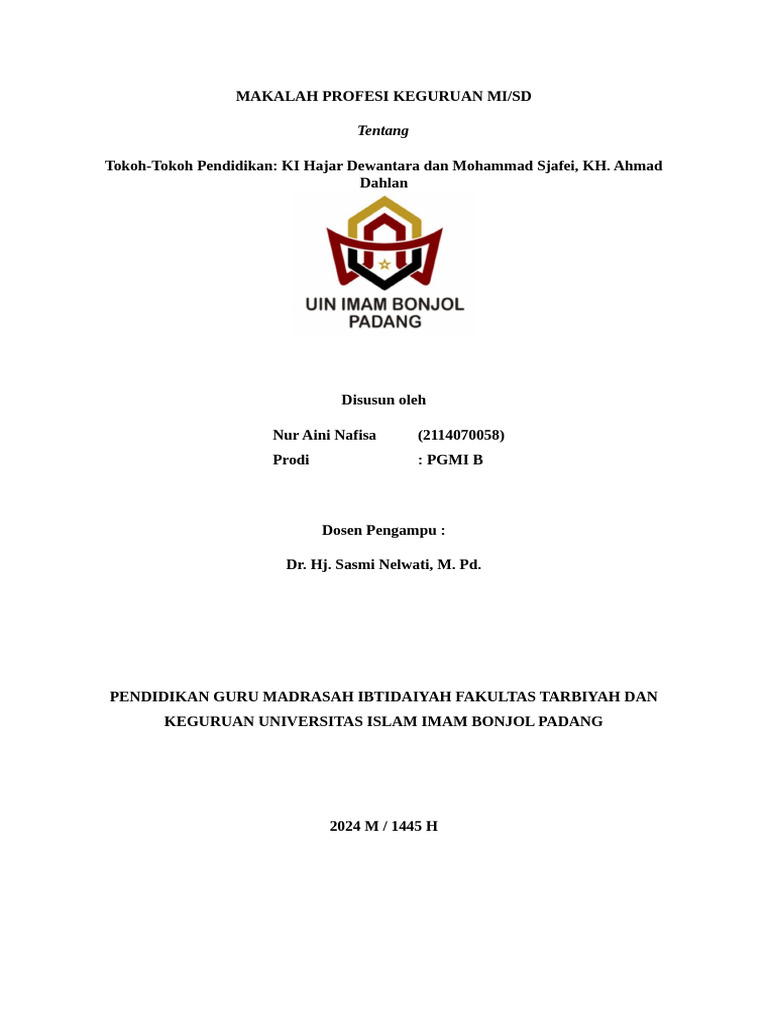 Makalah Profesi Keguruan Mi Kel 12 BLM | PDF