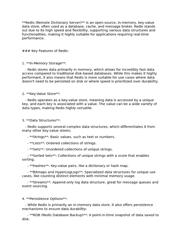 Redis | PDF