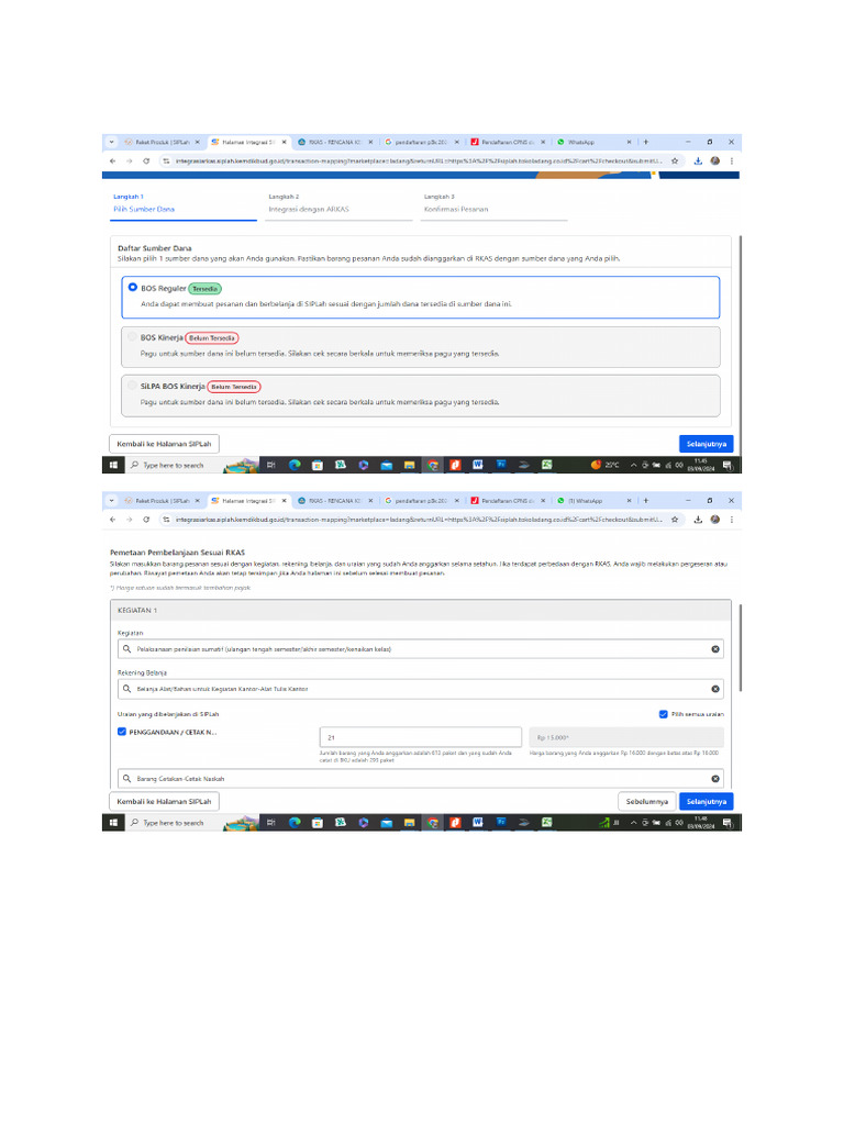CONTOH KLIK SIPLAH Form Data Siswa Untuk Pesanan Cetak Naskah PTS Semester 1 2024 Kec Pagelaran ...