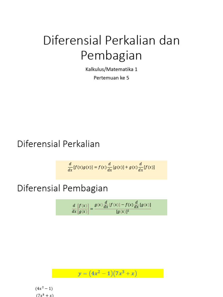 Matematika - Diferensial 2 | PDF