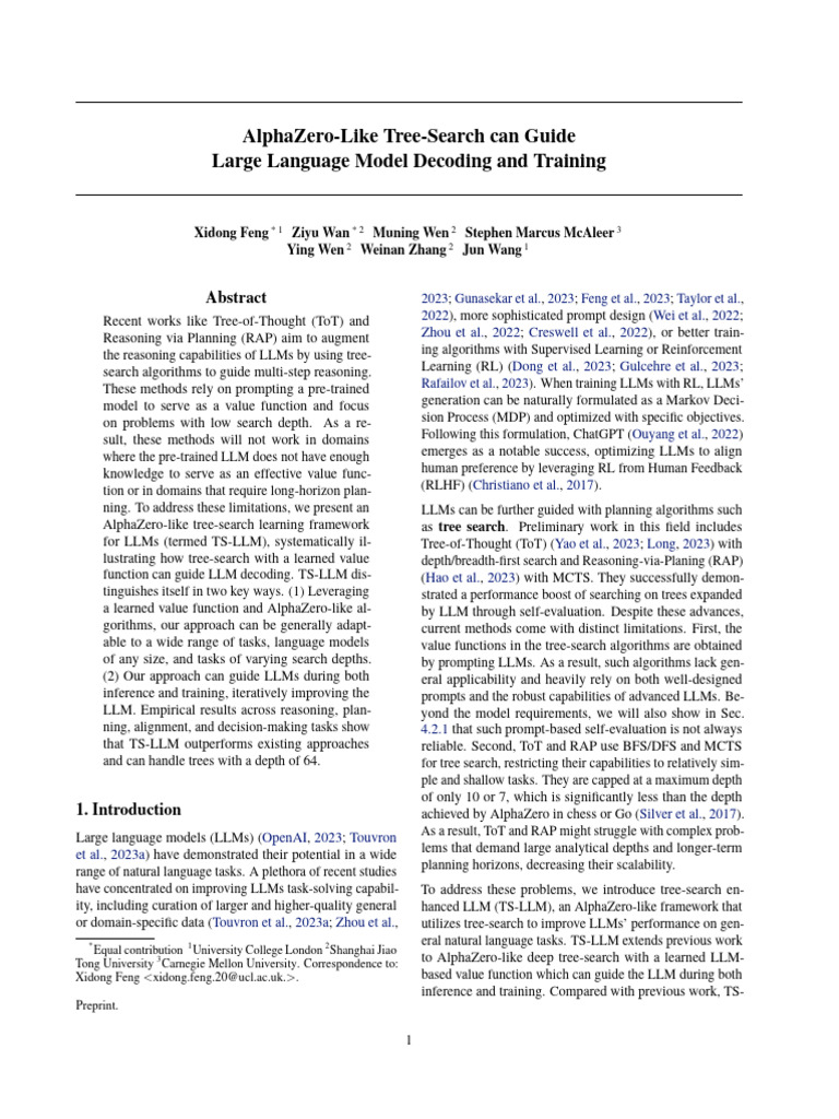 Alphazero-Like Tree-Search Can Guide Large Language Model Decoding and ...