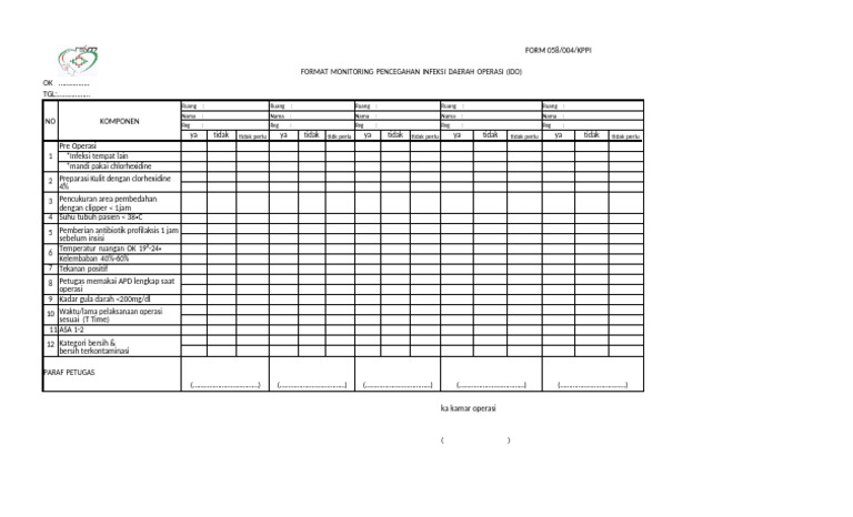 004 Formulir Monitoring Bundles Ido | PDF
