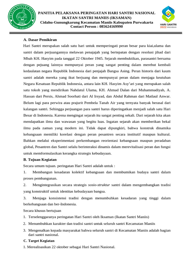 Dokumen Proposal Terbaru HSN | PDF