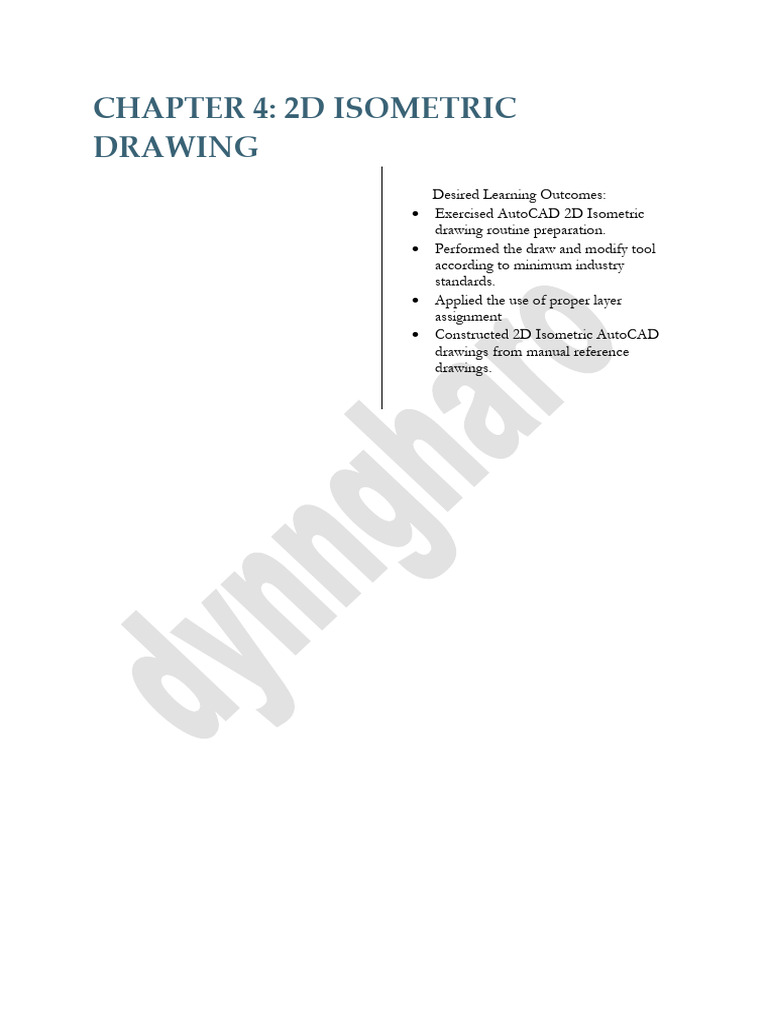 4 Isometric Drawing CAD 2D | PDF