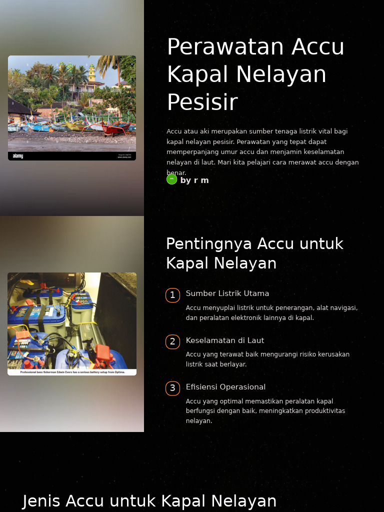 Perawatan Accu Kapal Nelayan Pesisir | PDF