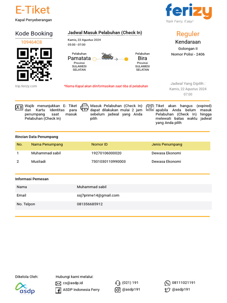 E-Ticket 109464C8 | PDF