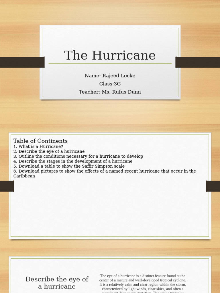 The Hurricane | PDF