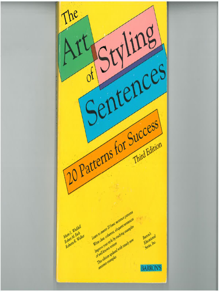 The Art of Styling Sentences | PDF
