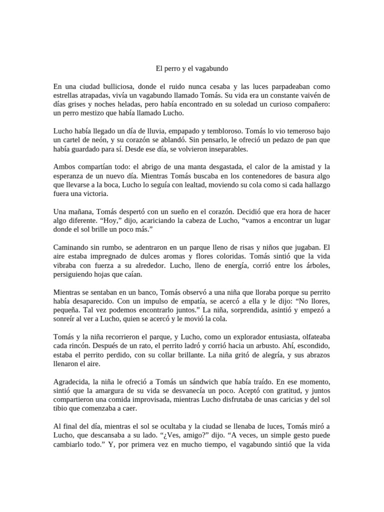 el perro y el vagabundo | PDF