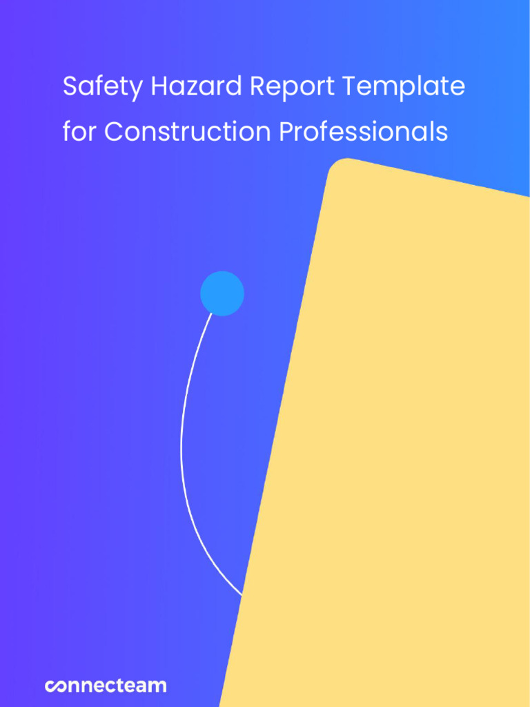 Safety Hazard Report Template For Construction Professionals | PDF