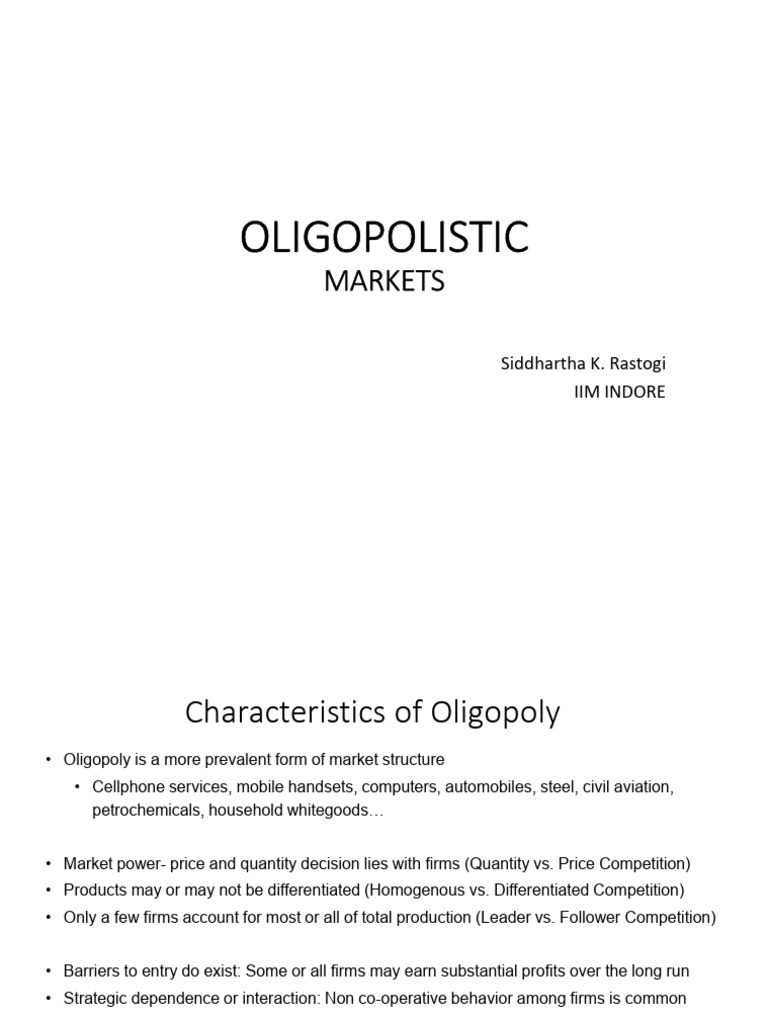 Oligopoly | PDF