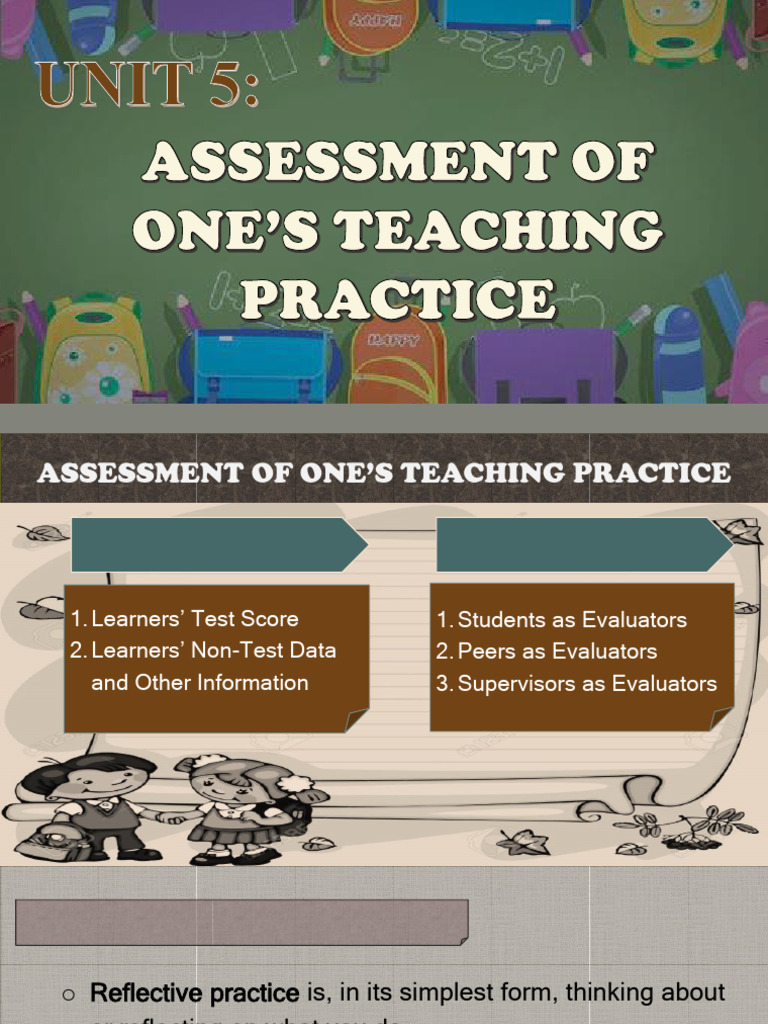 Unit 5 Assessment of Ones Teaching Practice | PDF Unit 5 Assessment of Ones Teaching Practice | PDF