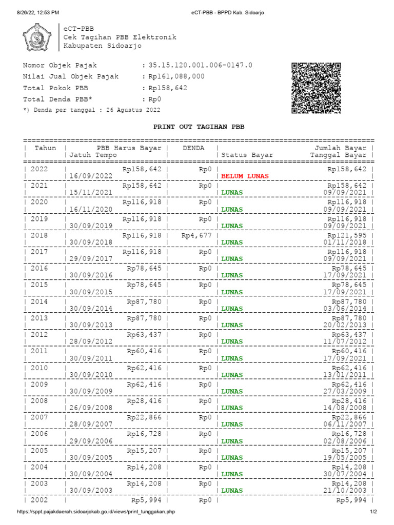 Ect-Pbb - BPPD Kab. Sidoarjo | PDF