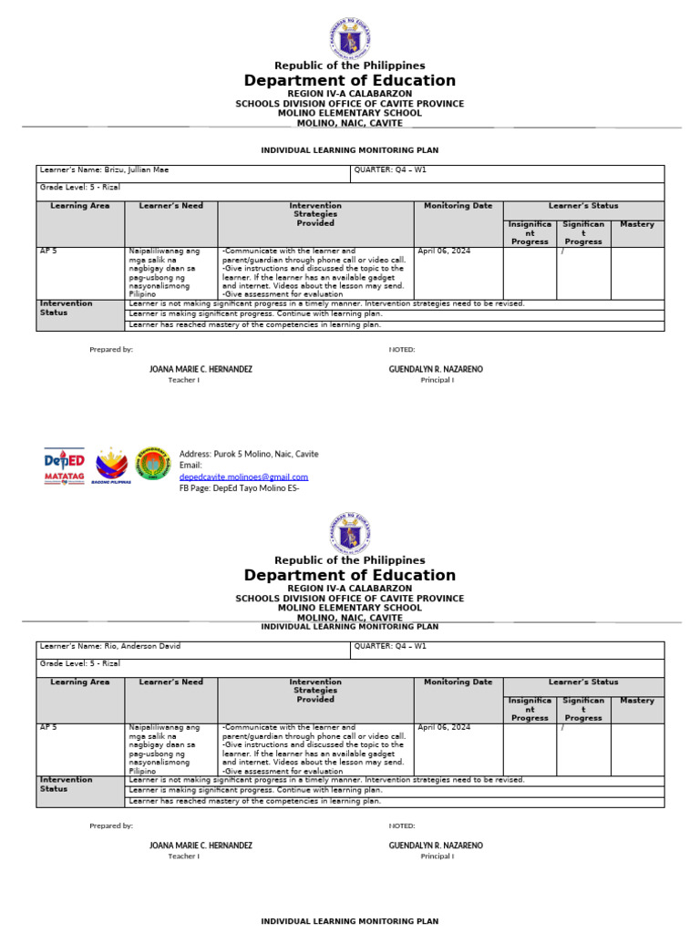 ILMP-G5-RIZAL-Q4W1 | PDF