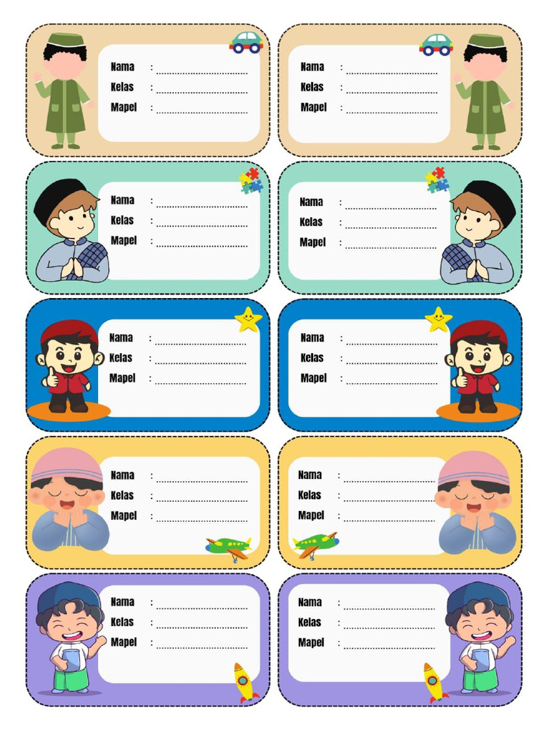 stiker nama lucu | PDF