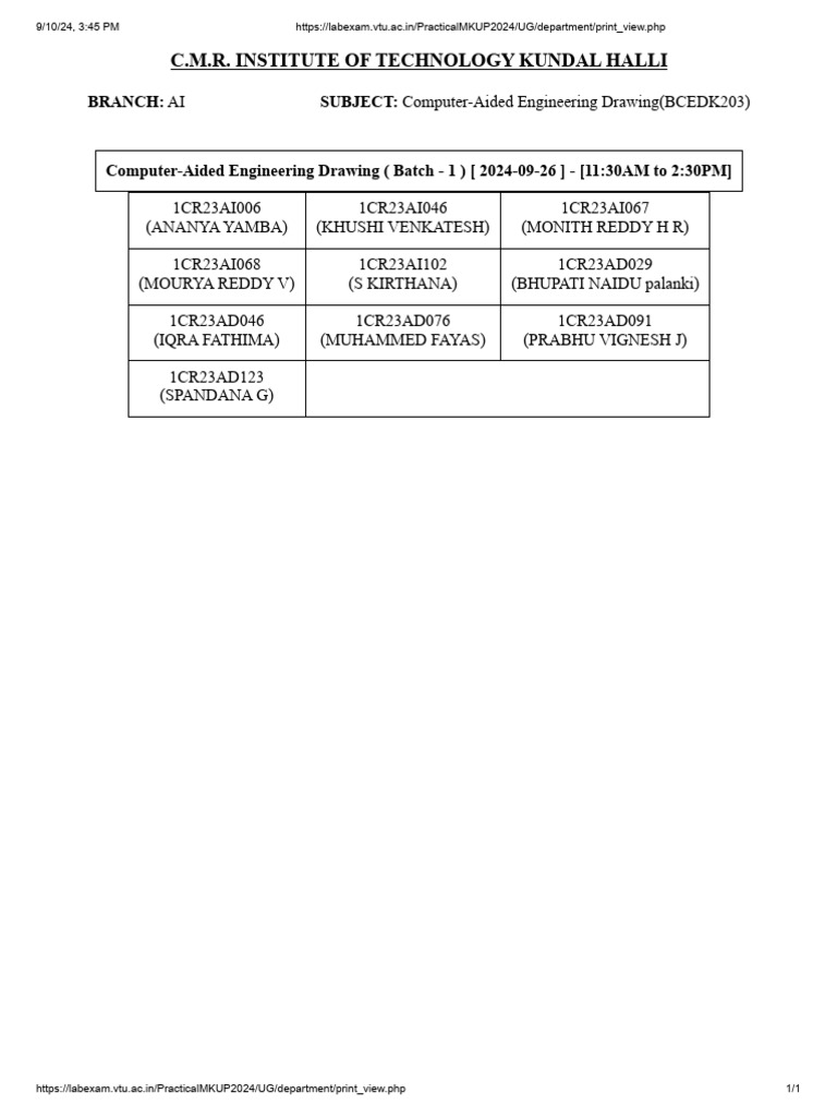 Computer-Aided Engineering Drawing (BCEDK203) | PDF