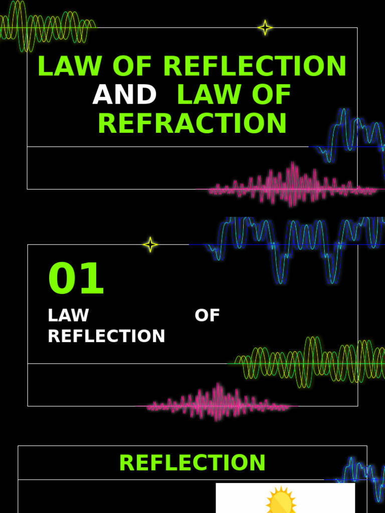 L4 Law of Reflection and Law of Refraction | PDF