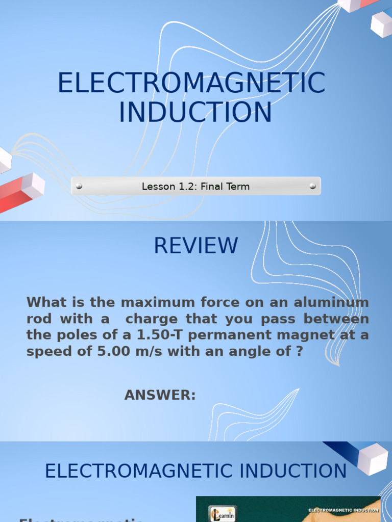 L1.2 Electromagnetic Induction | PDF