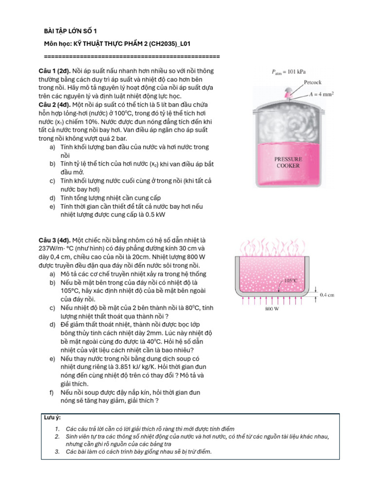 CH2035 - BTL1 - Đề bài | PDF
