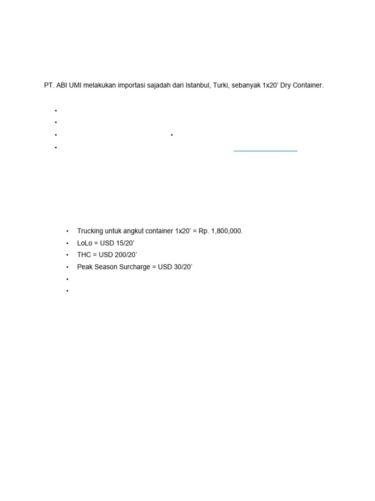 UAS - Import Practice - 2024 - Shintia Dewi | PDF