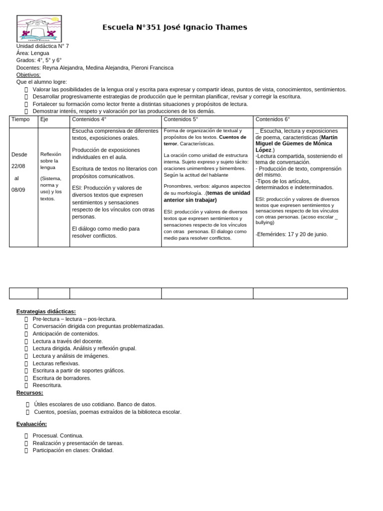unidad Didactica 5 | PDF