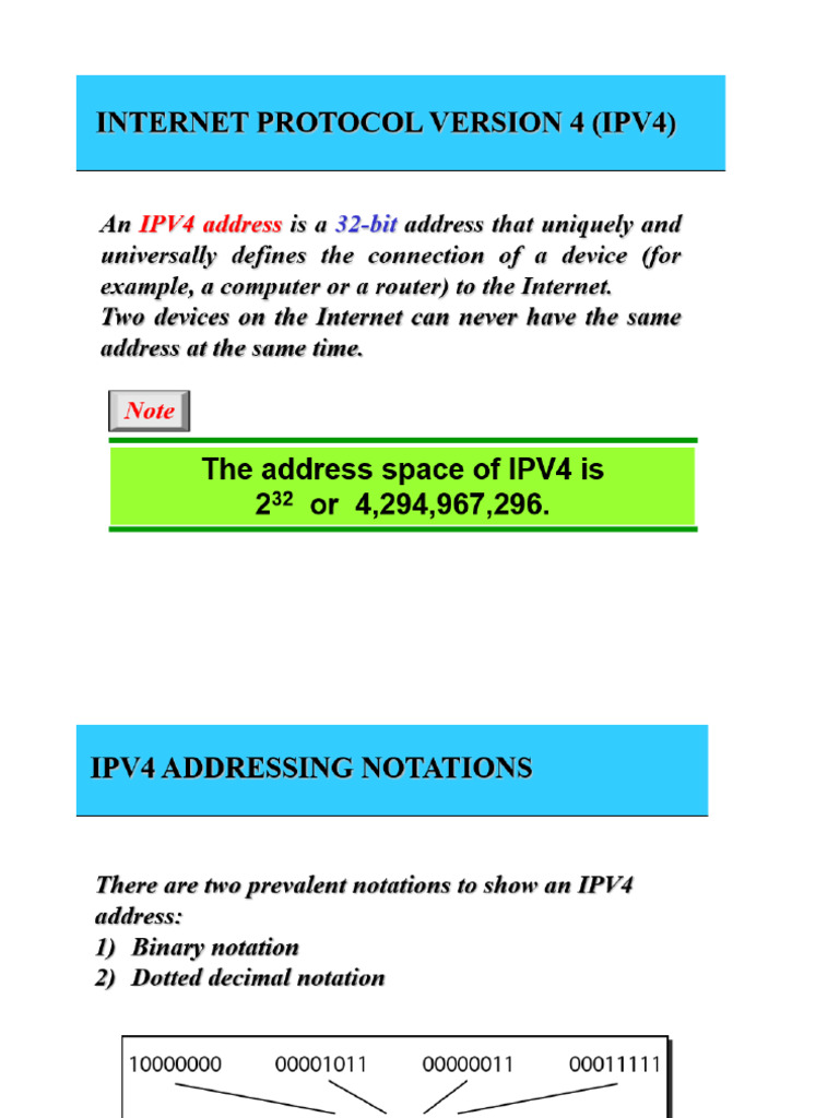 IPv4 Notes | PDF