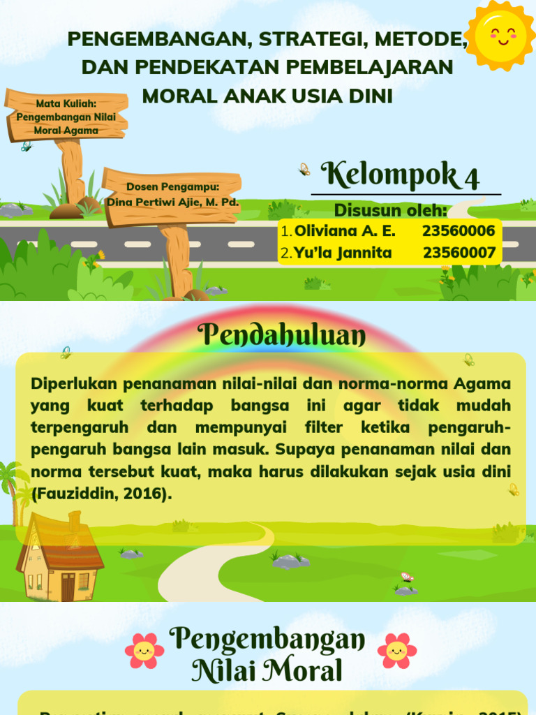 Pengembangan, Strategi, Metode, Dan Pendekatan Pembelajaran Moral Anak Usia Dini | PDF