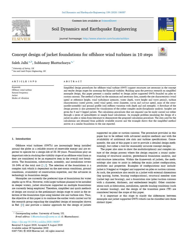 22 - Concept Design of Jacket Foundations For Offshore Wind Turbines in ...