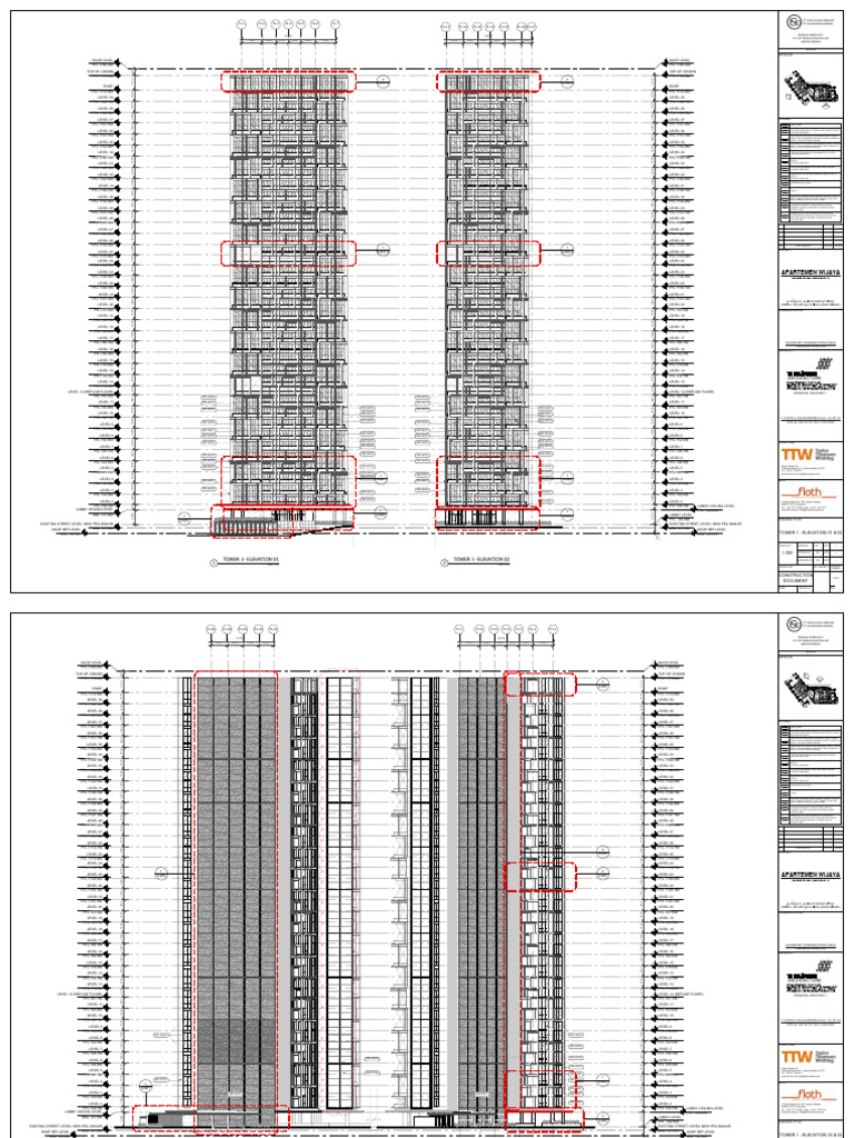 A 201~207 Tower Elevation | PDF