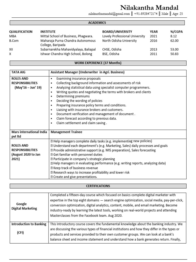 Nilakantha Mandal U-6 | PDF