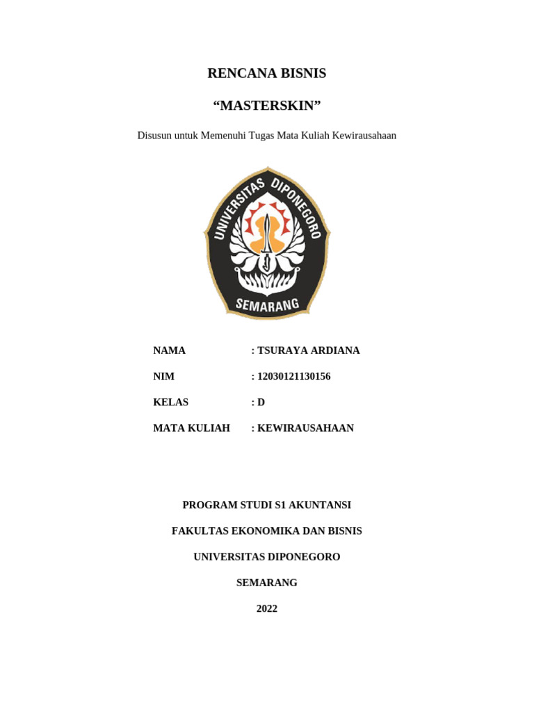 PROPOSAL RANCANGAN BISNIS | PDF